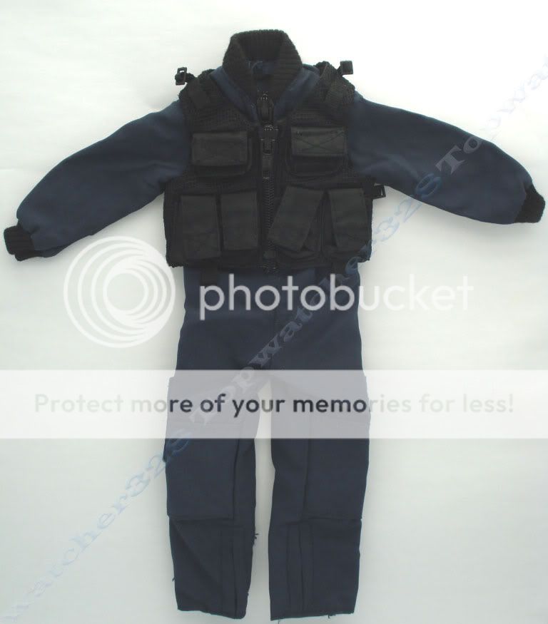 1/6 BBI Blue Police SDU Uniform/Black Tactical Vest Set | eBay